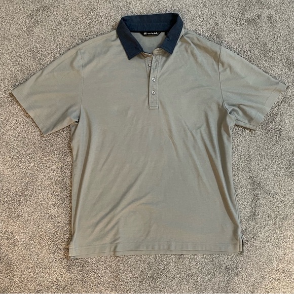 Travis Mathew | Shirts | Travis Mathew Mens Xl Gray Solid Golf Polo ...
